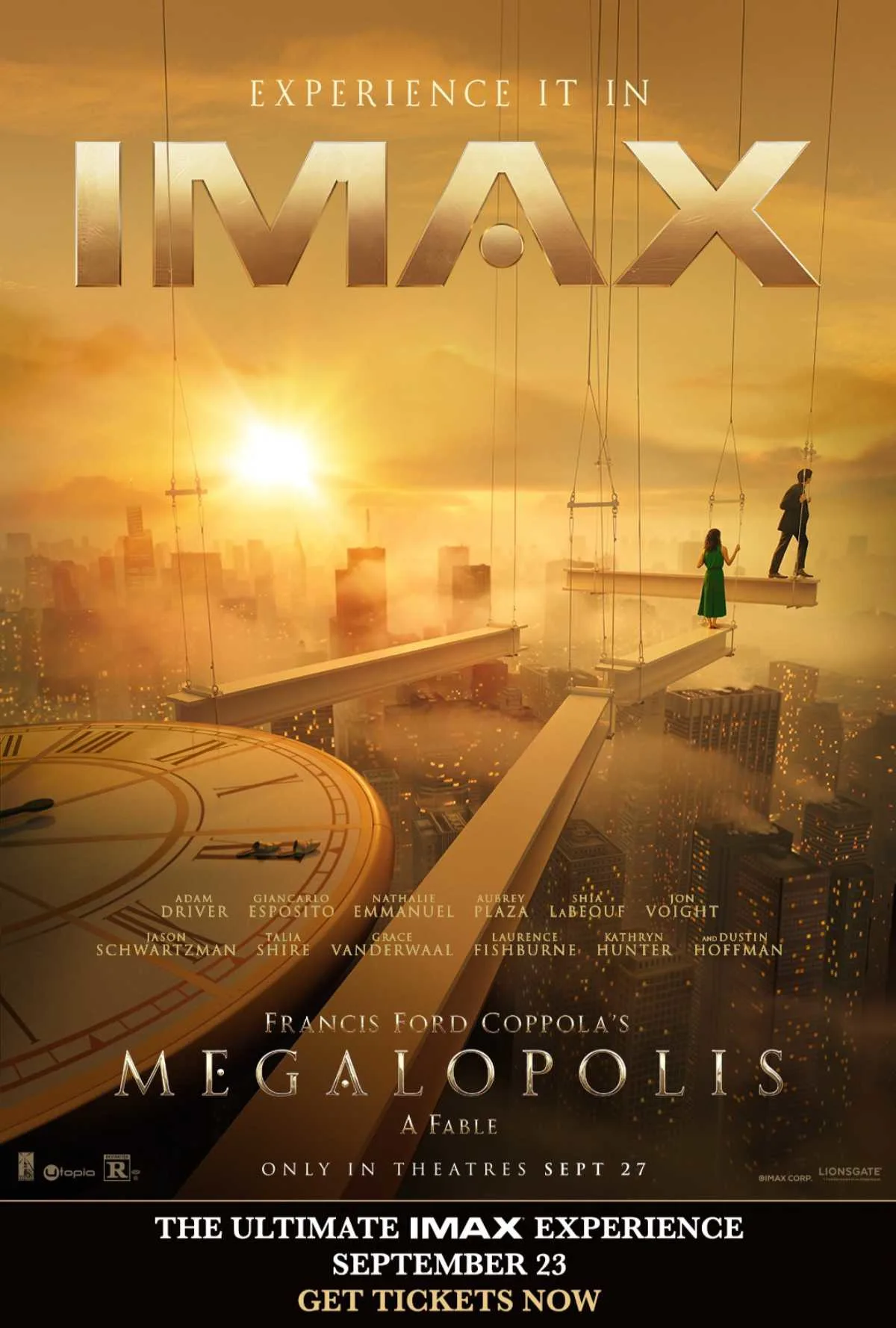 Megalopolis Trailer and Poster Debut