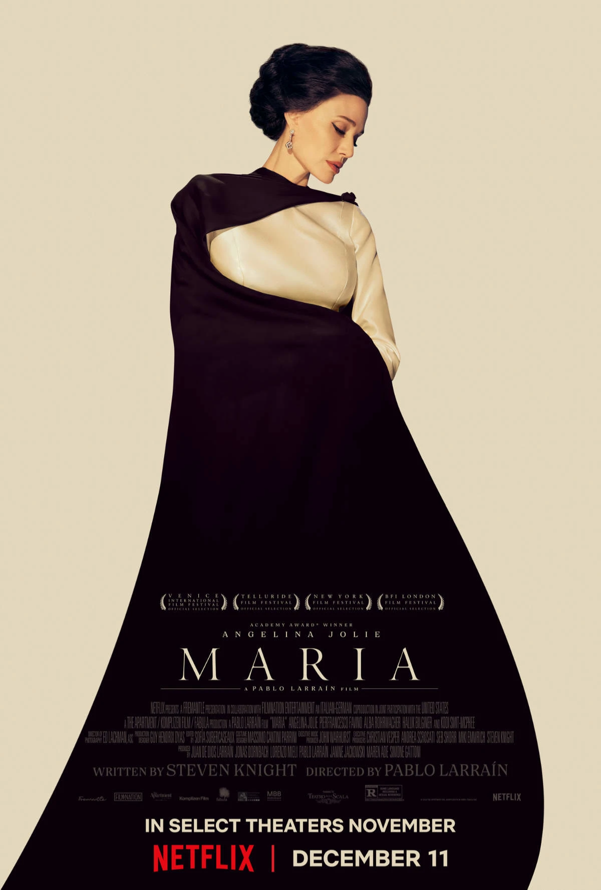 Maria Trailer and Poster Featuring Angelina Jolie