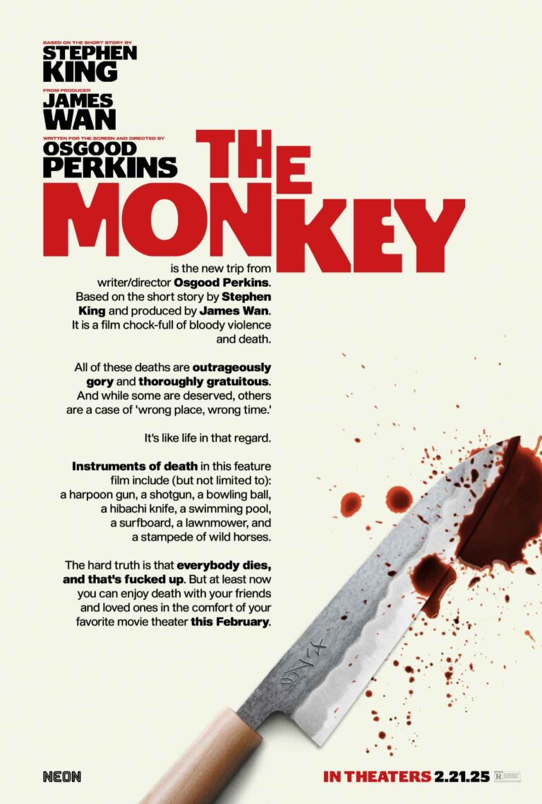 The Monkey Movie Adapts Stephen King's Short Story