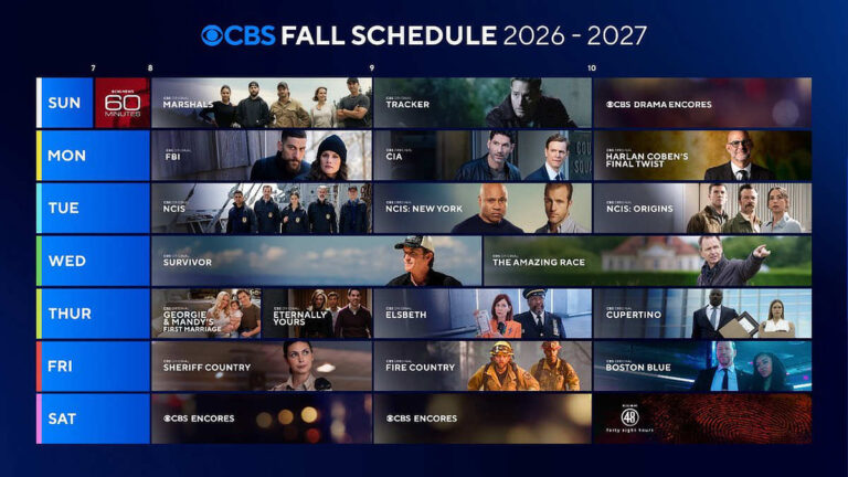 CBS Fall 2026 Primetime Schedule Announced
